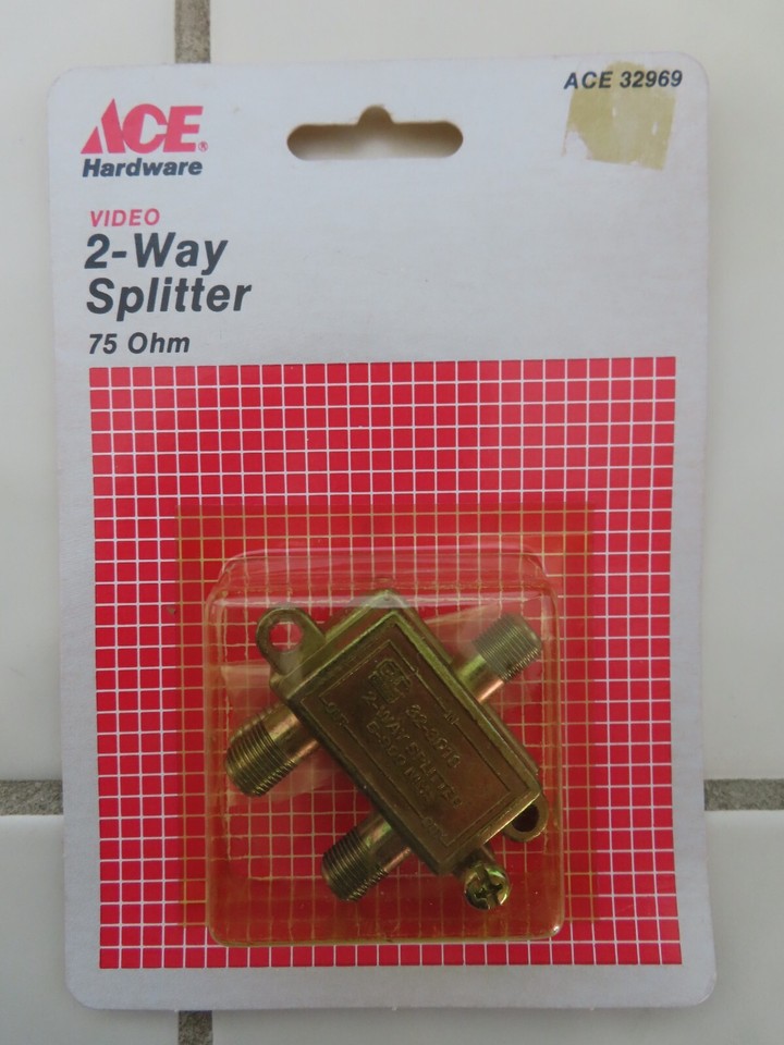 CATV Cable & Video Hookup Kit - Cable Splitter & Plate - New In Sealed ...