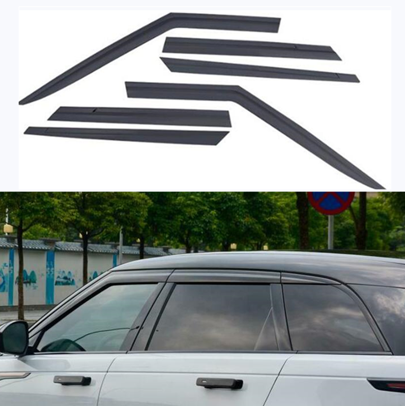 black Window Visor Vent Shades Sun Rain GuardX6 For 2018-21 LR Range ...