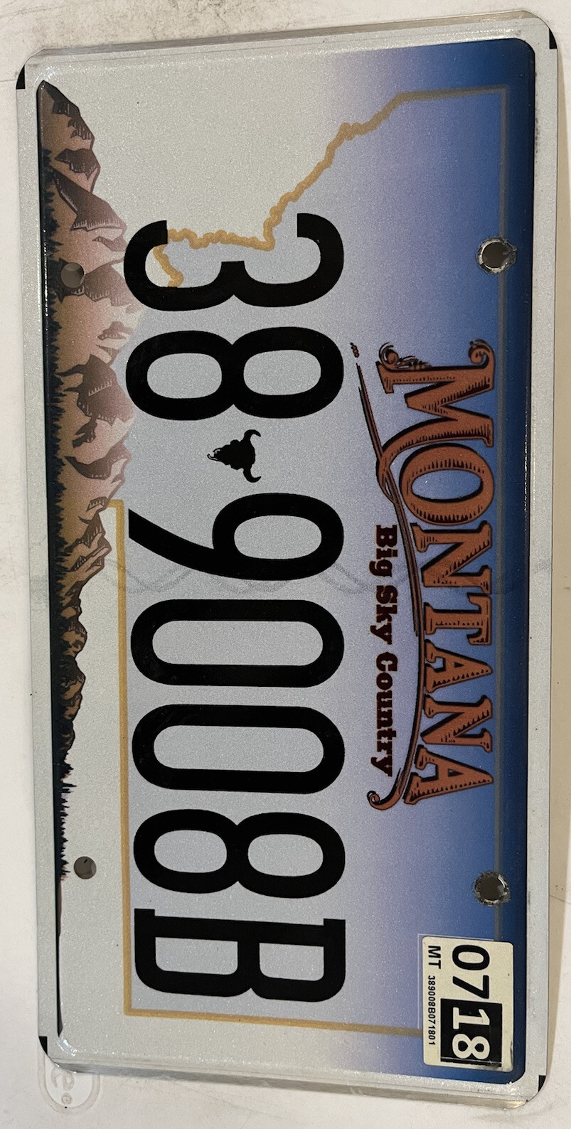 MT GLACIER COUNTY #38 license plate National Park Blackfeet Indian ...