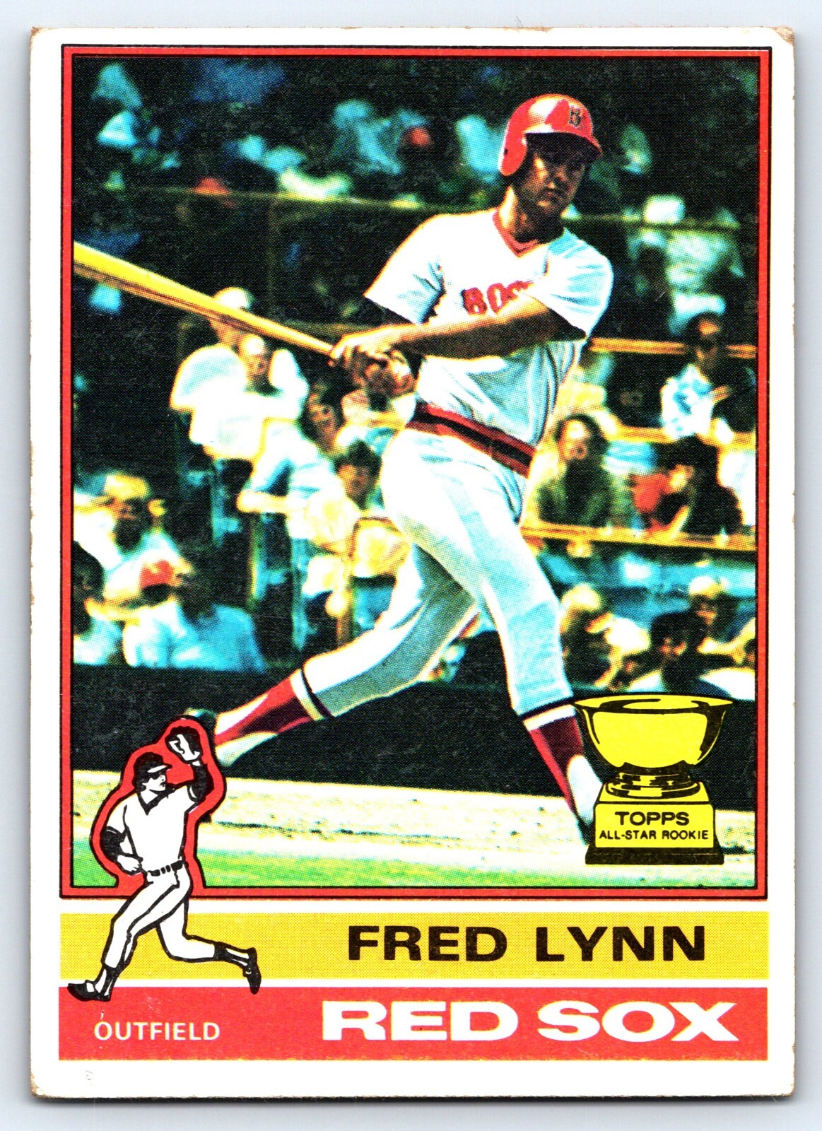 1976 Topps All-Star ROOKIE trophy Fred Lynn #50 Boston Red Sox MVP | eBay