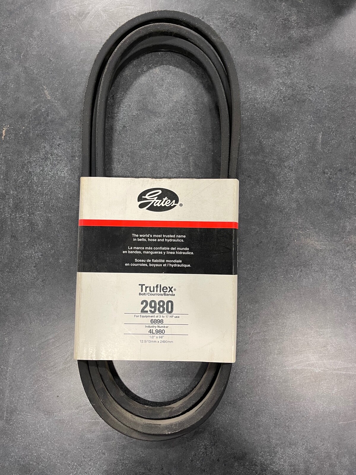 Genuine Gates TruFlex V-Belts 1/2" Wide Choose Your Size 2920-2980 | eBay