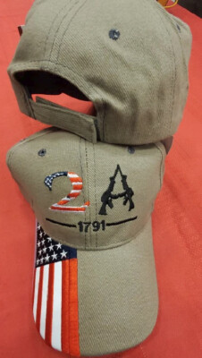 TRUMP 2024 2nd Amendment 1791 Rifle Black Khaki Weapon AR15 Gun Cap Hat ...