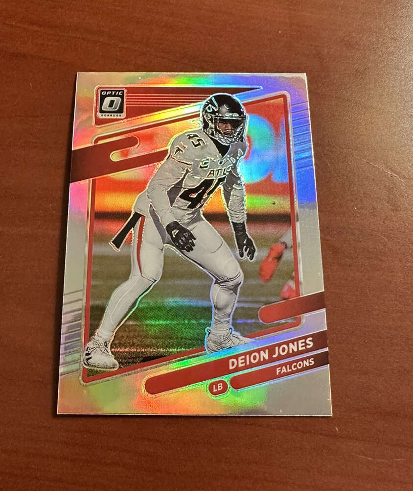 2021 Panini Donruss Optic Deion Jones SILVER Prizm Holo 155 Atlanta ...