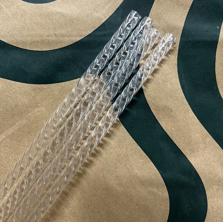 1PC 27cm New Clear Reusable Plastic Straws Venti Tumbler Suction Pipes ...