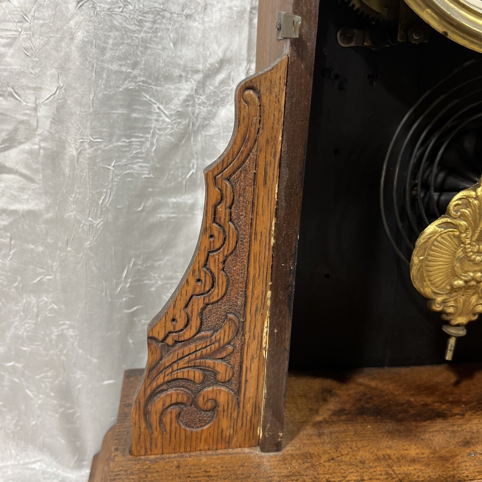 Antique Gilbert Gingerbread Mantel Shelf Parlor Clock " CAPITOL" Not ...