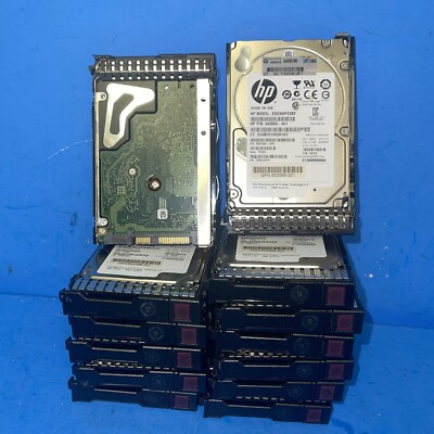 "LOT OF 13" HP EG0300FCVBF 300GB 6Gb/s SAS 10K 2.5" SFF HDD | eBay