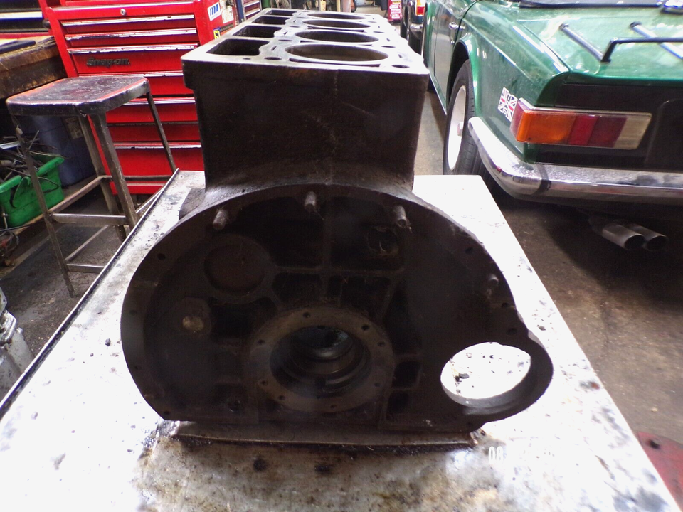 Triumph TR3, TR4 Engine Block,83mm Bore liners, Matching Main Caps, TS ...