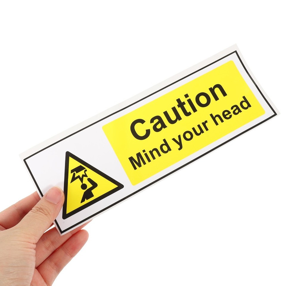 Watch Your Head Sticker Safety Caution Warning Label Construction Area ...