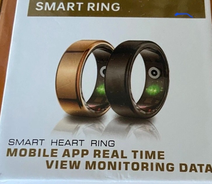 Vital Health Ring/Smart Health Ring Size 10, Gold, Mobile App Real Time ...
