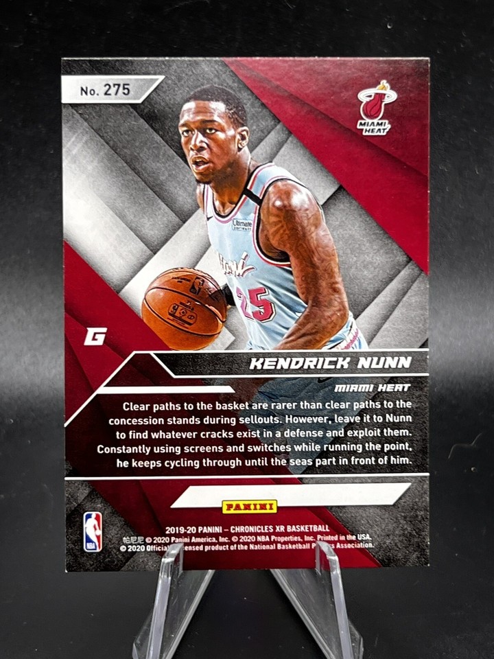 2019 Panini XR 275 Kendrick Nunn Miami Heat Rookie Basketball Card | eBay