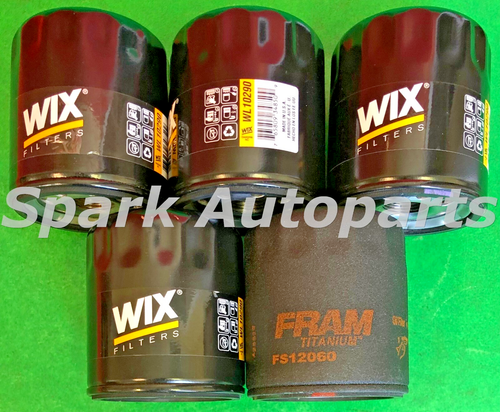 Lot of 5 Engine Oil Filter WIX WL10290 FRAM FS12060 For CHEVROLET BUICK ...