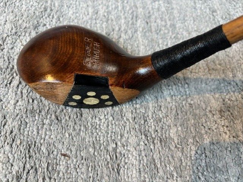 Shaler Thrush fancy face large head driver hickory wood shaft golf club ...