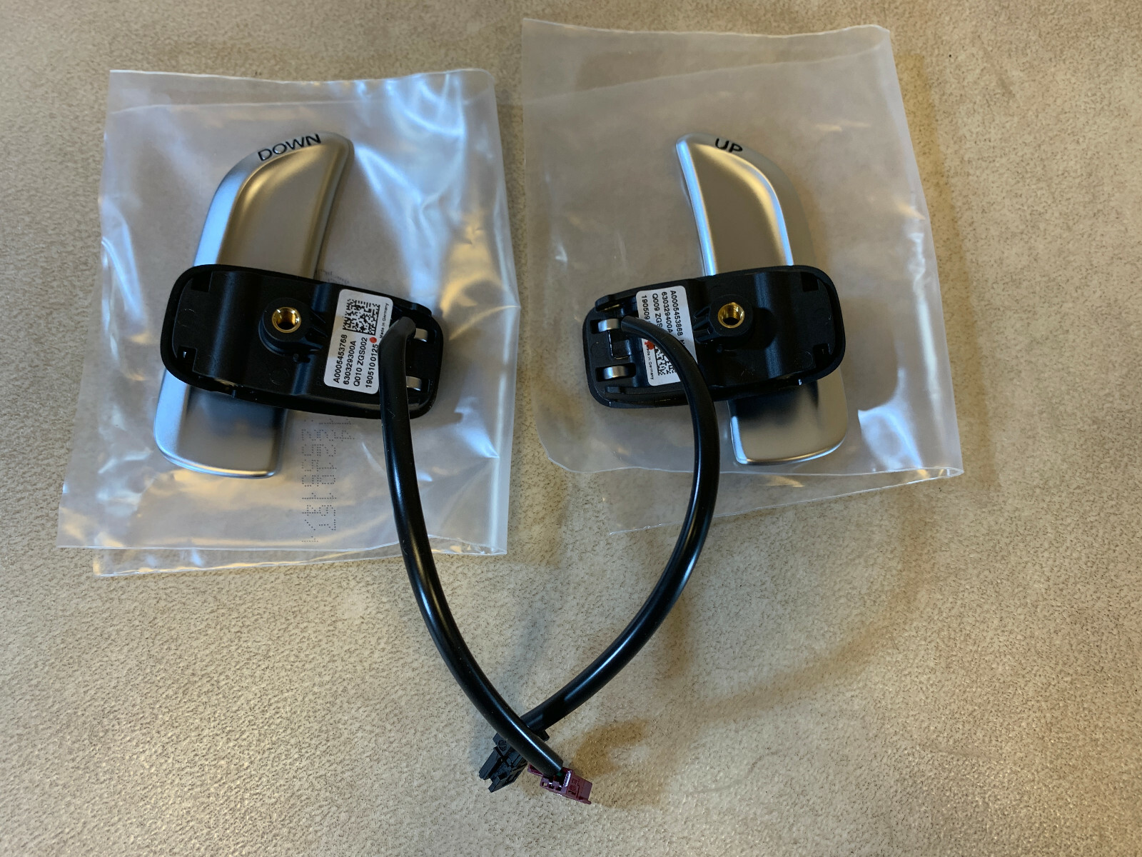 Mercedes AMG GENUINE Steering Wheel Shift Paddles Left & Right ...