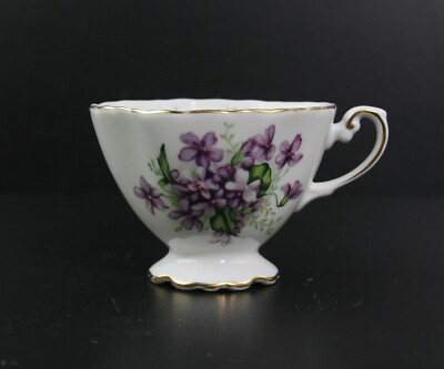 ROSSETTI SPRING VIOLETS GOLD RIM HAND PAINTED TEA CUP MADE IN JAPAN | eBay