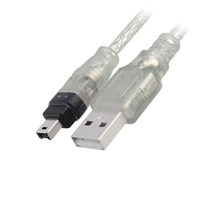 P95 IEEE 1394 4 Pol. Stecker Firewire to USB 2.0 Stecker Sync Kabel ...