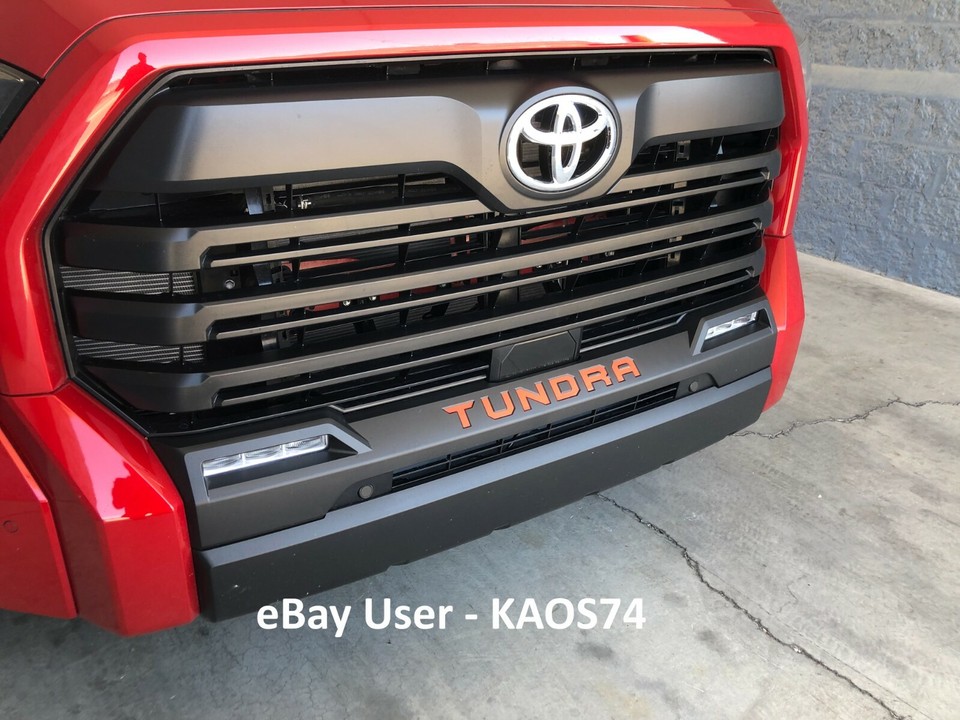 FITS 2022 2023 2024 2025 Toyota Tundra Front Bumper Vinyl Decal | eBay