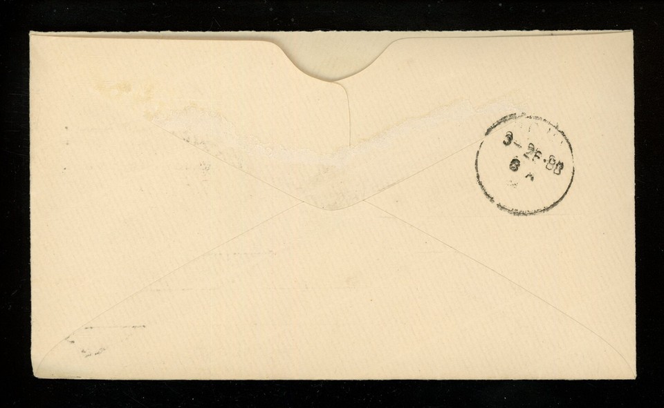 US Postal History Official Business Treasury Free Frank 1888 DC Pacific ...