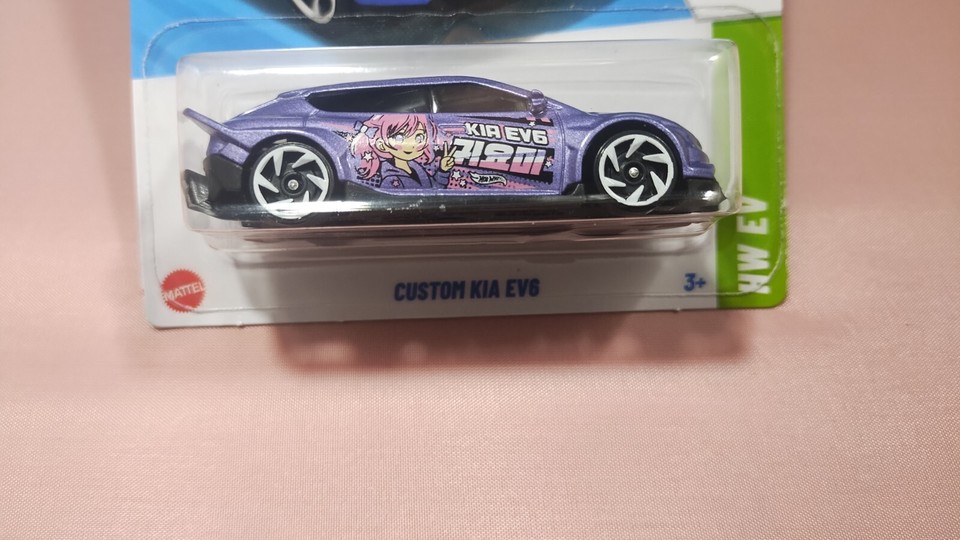 2025 Hot Wheels Custom Kia EV6 HW EV Series #8/10 Purple Diecast 1:64 ...