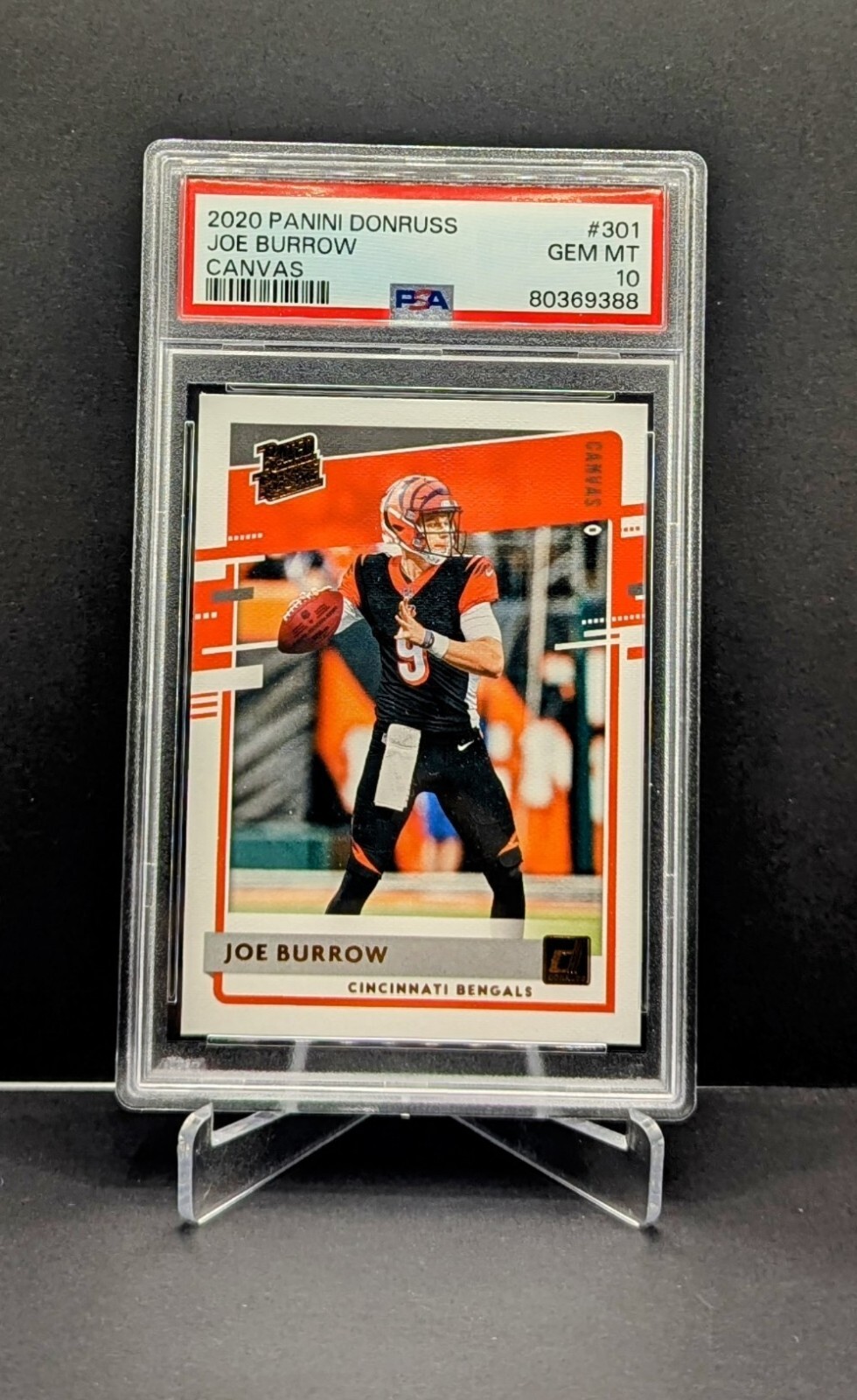 2020 Panini Donruss - Rated Rookie Canvas #301 Joe Burrow (RC) PSA10 | eBay