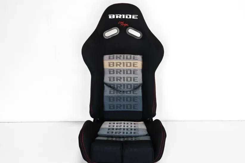 Bride Style Stradia II Black Cloth Gradient Reclinable Black Bucket ...