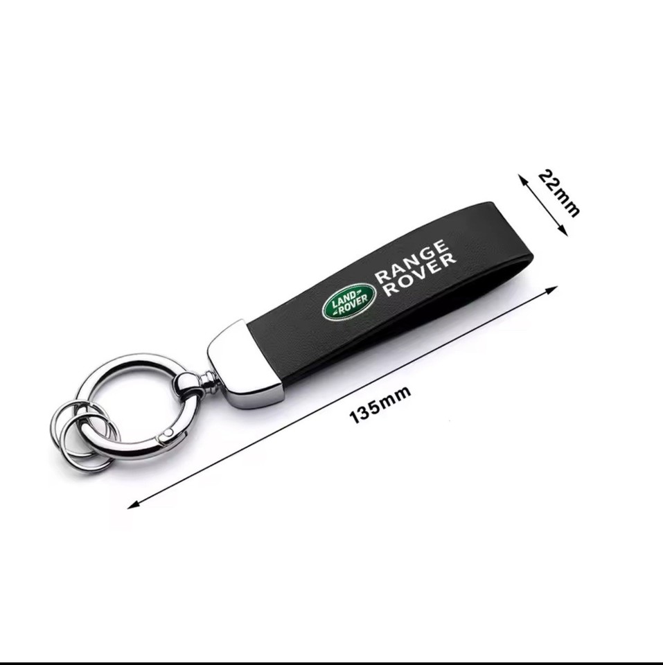 Luxury Leather Car Metal Keychain For Land Rover Range Rover Car Uk ...
