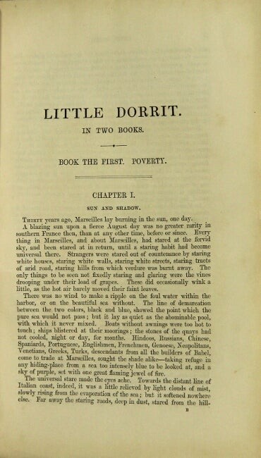 Charles Dickens / Little Dorrit 1st Edition 1855 English Literature | eBay