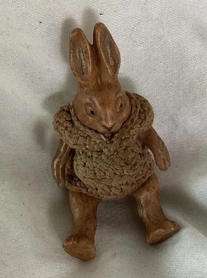 Rare antique Hertwig bisque jointed rabbit | eBay
