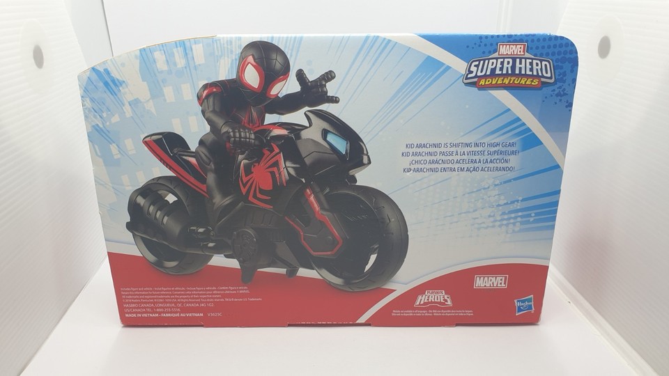 Playskool Heroes Marvel Super Hero Adventures Kid Arachnid Web Wheels ...