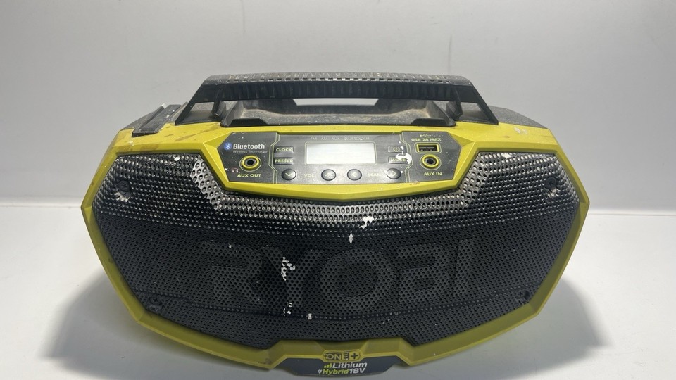 RYOBI P746 One+ 18V Bluetooth Hybrid Radio - 2 Speaker - Tool Only | eBay