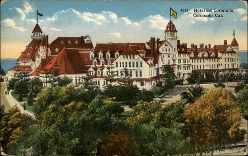 Hotel del Coronado Coronado California vintage postcard d568 | eBay