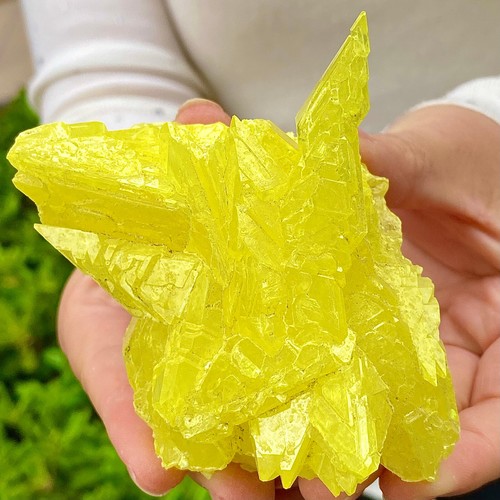 0.44LB Natural yellow sulfur crystal quartz crystal mineral specimen | eBay