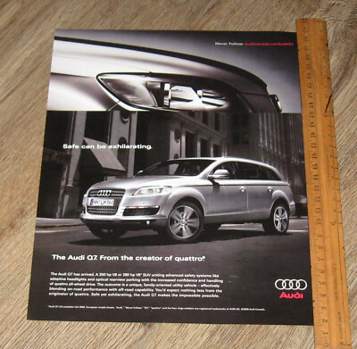 Audi USA Car AD 2006 Q7 SUV original ONE magazine page advertisement | eBay