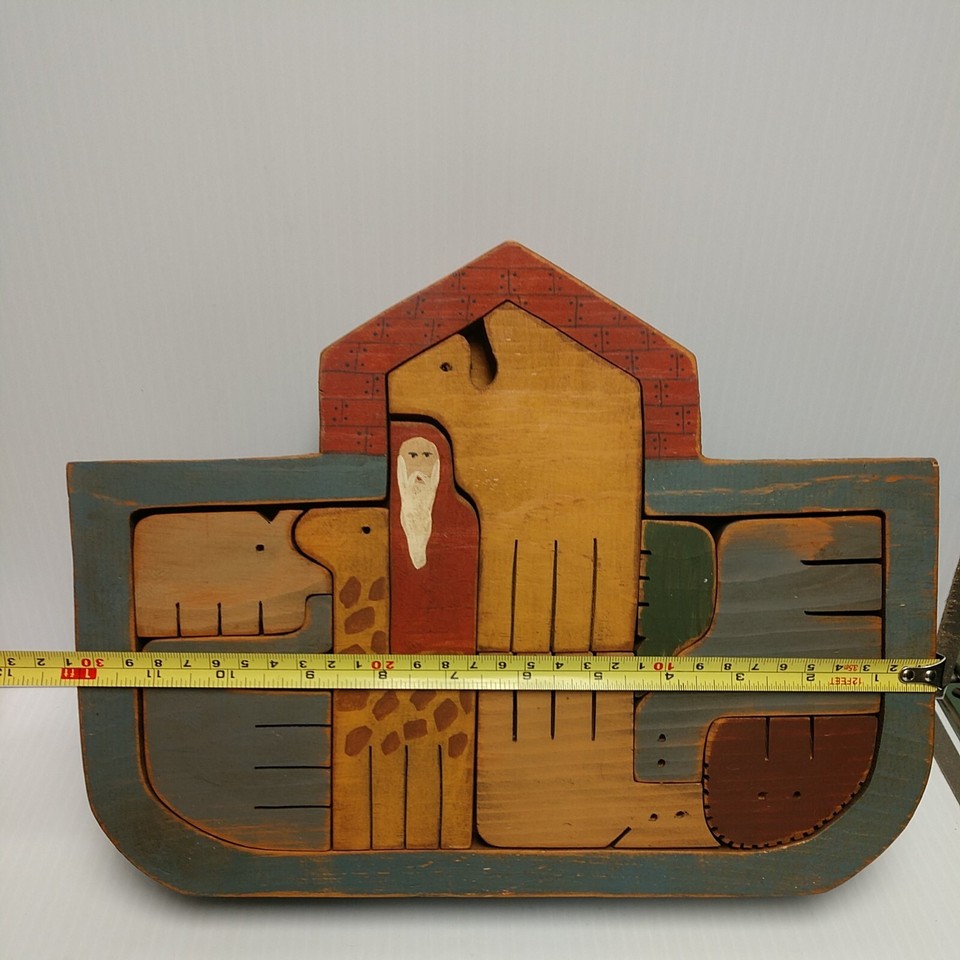 Nativity Wooden Puzzle Feliz Navidad 12 PCs w/Stable Frame FABRETTO ...