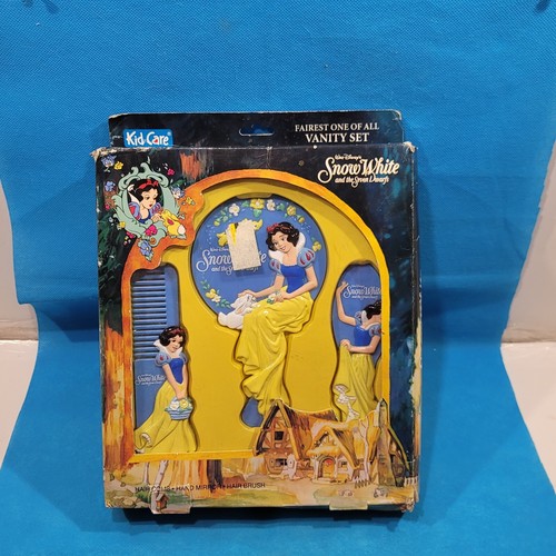 Vintage Snow White & The Seven Dwarfs Mirror & Comb Set Box Has Damage ...