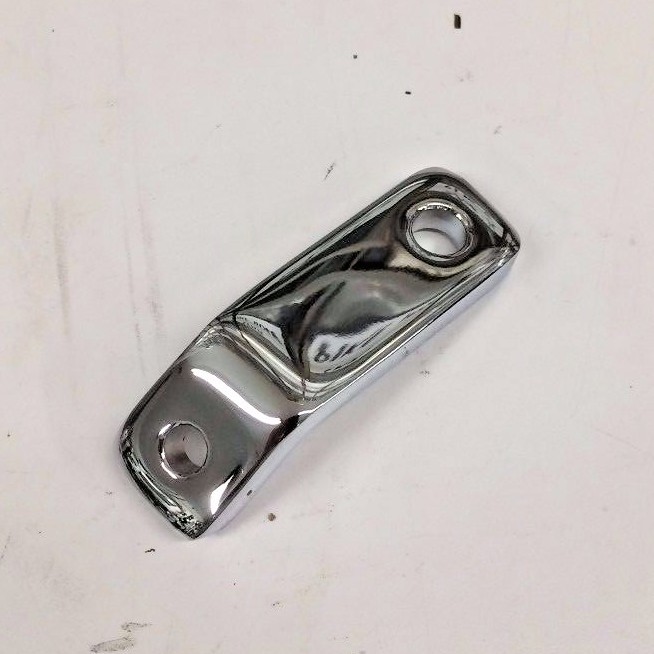 CHROME SPRINGER HEADLIGHT MOUNT BRACKET light paughco DNA harley bobber ...