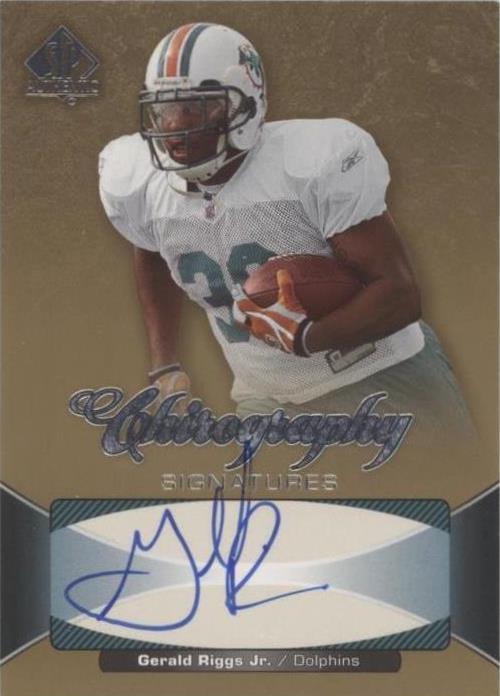 2006 SP Authentic - Chirography Signatures Gerald Riggs Jr. #CH-GR (AU ...