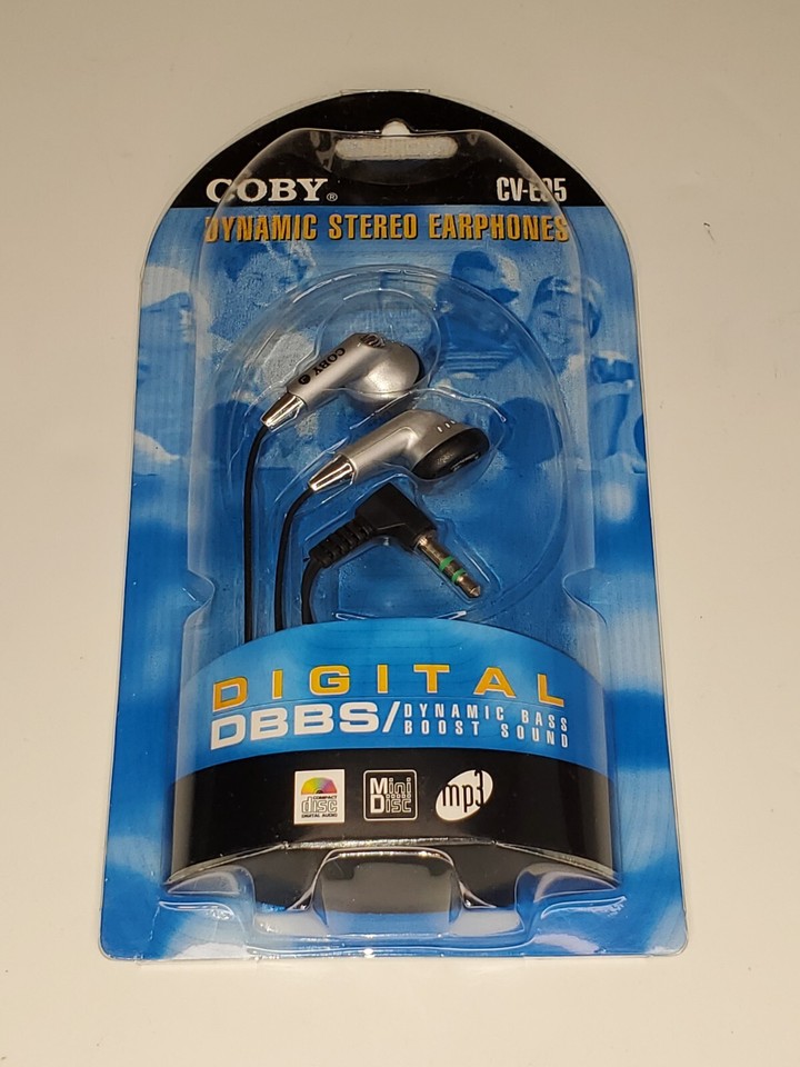 New COBY CV-E05 Digital Stereo Earphone 3.5mm Plug Earbud Headphones Headset mp3 | eBay