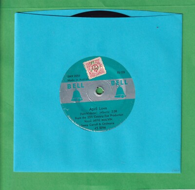 Artie Malvin "Bell" 45rpm single- April Love / Melodie D'amour | eBay ...