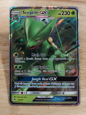 Sceptile GX 22/214 Lost Thunder NM Ultra Rare Pokemon Card | eBay