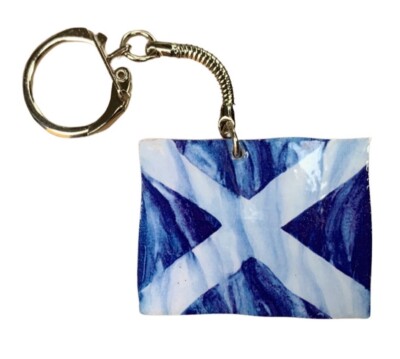 Scottish Saltire Keyring - Scottish Keyring - Scottish Flag Scottish ...