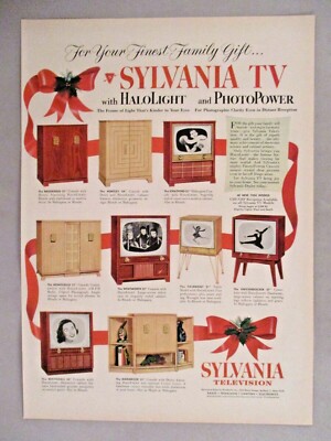 Sylvania Television PRINT AD - 1953 ~~ TV | eBay