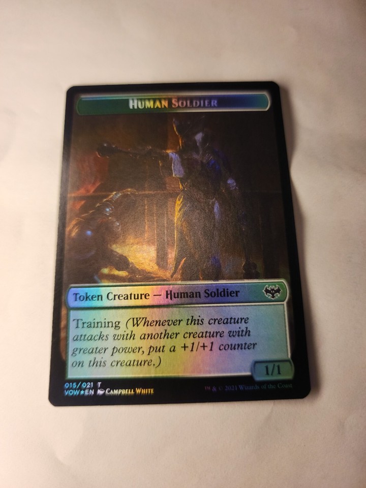 1x Human Soldier Token Human Token (001) - Foil - Innistrad: Cri | eBay