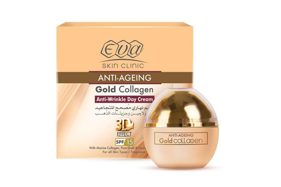 50ml. Eva Skin Clinic Gold Collagen Anti Ageing ANTI-WRINKLE DAY CREAM ...