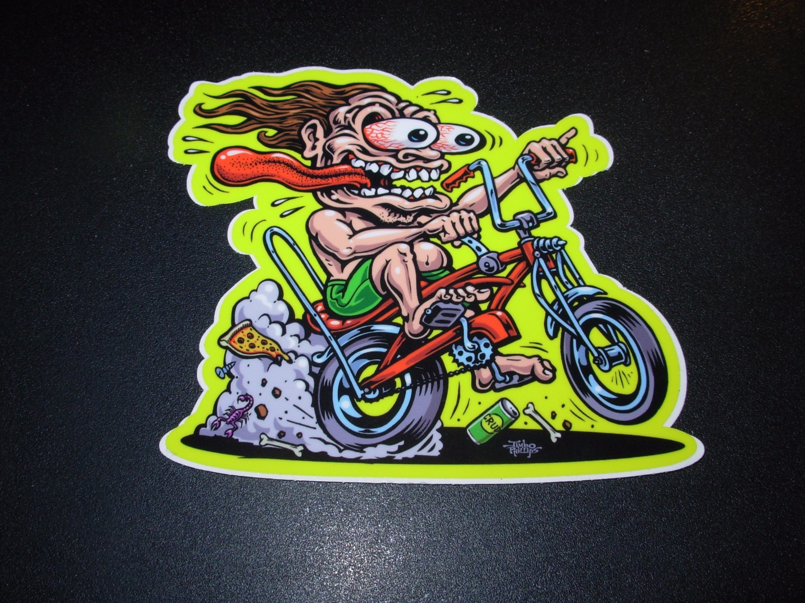 JIMBO PHILLIPS Skate 4.25" Sticker BIKE FREAK skating skateboard ...