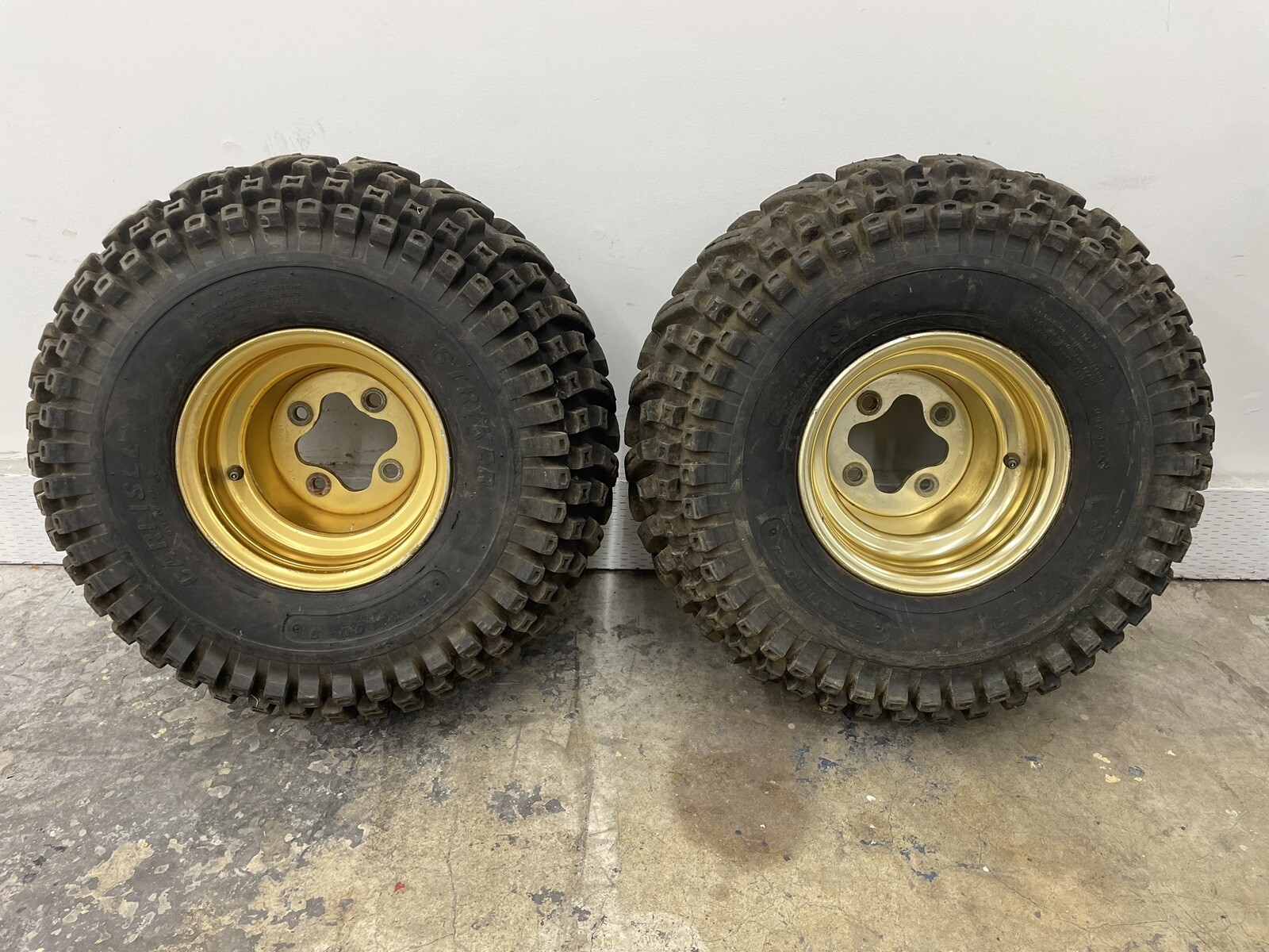 1985 85 ATC250R HONDA OEM REAR WHEELS RIMS DUNLOP KT577A TIRES ATC 86 ...