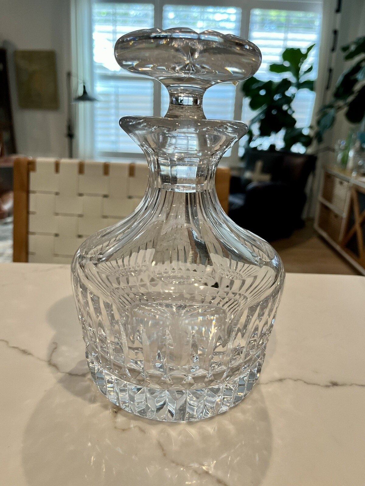 Royal Brierly Cut Glass Round Decanter 7 3/4" Tall 24% Lead Crystal | eBay