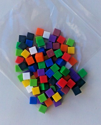 Counting Cubes New pack-100 1cm coloured plastic cubes for artithmetic ...