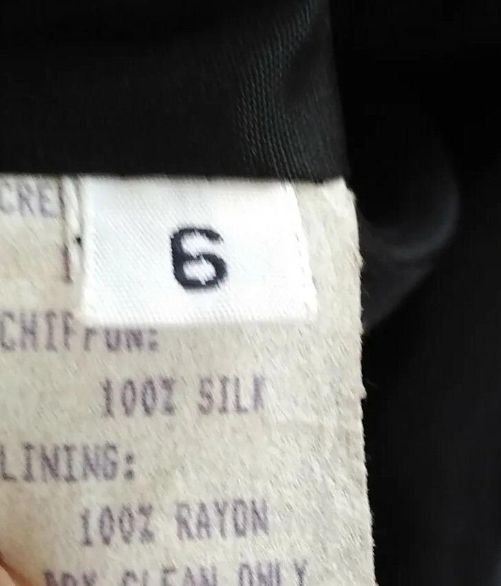 ERIC GASKINS Saks Fifth Avenue Womens Size 6 Black Dressy Dress Formal ...