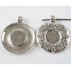 2pcs dark silver tone round flower Photo Frame h3771 | eBay