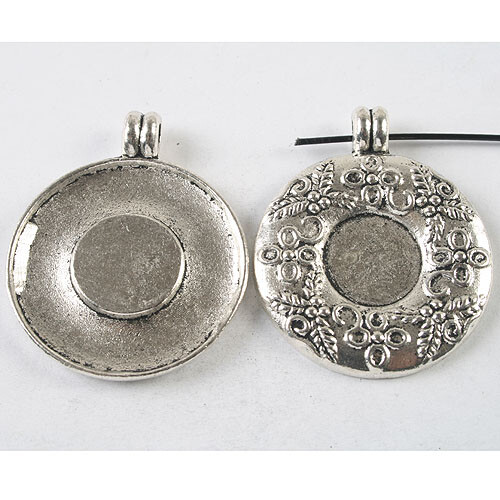 2pcs dark silver tone round flower Photo Frame h3771 | eBay
